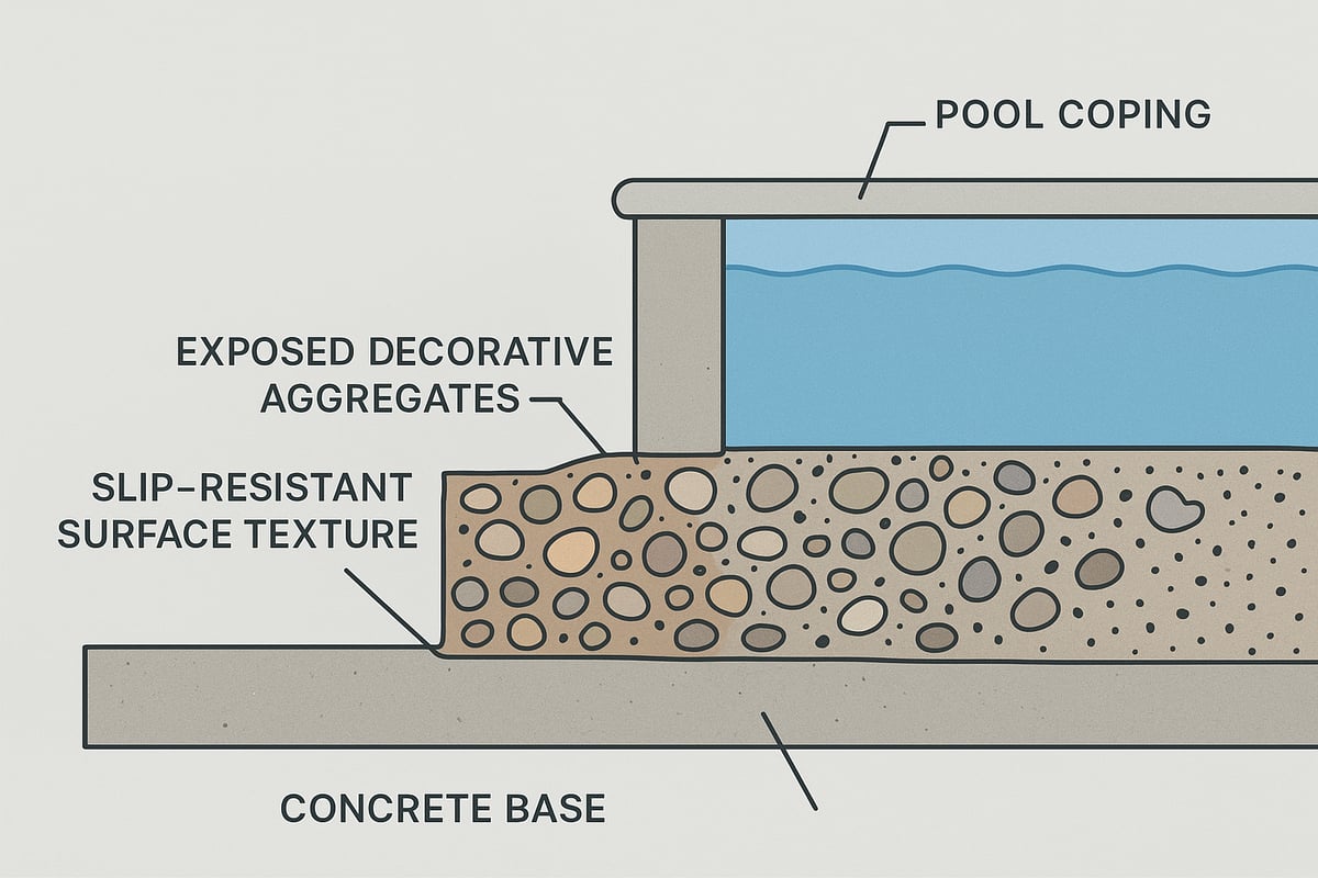 Guide to Exposed Aggregate Pool Surrounds for 2026 - Quartz Coatings