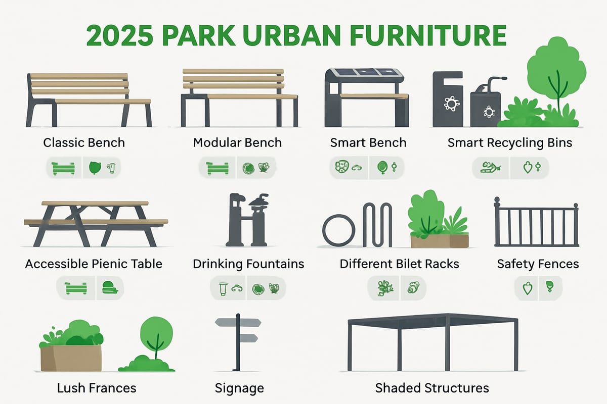 Guía Completa de Mobiliario Urbano para Parques 2025 | Ubepark ...