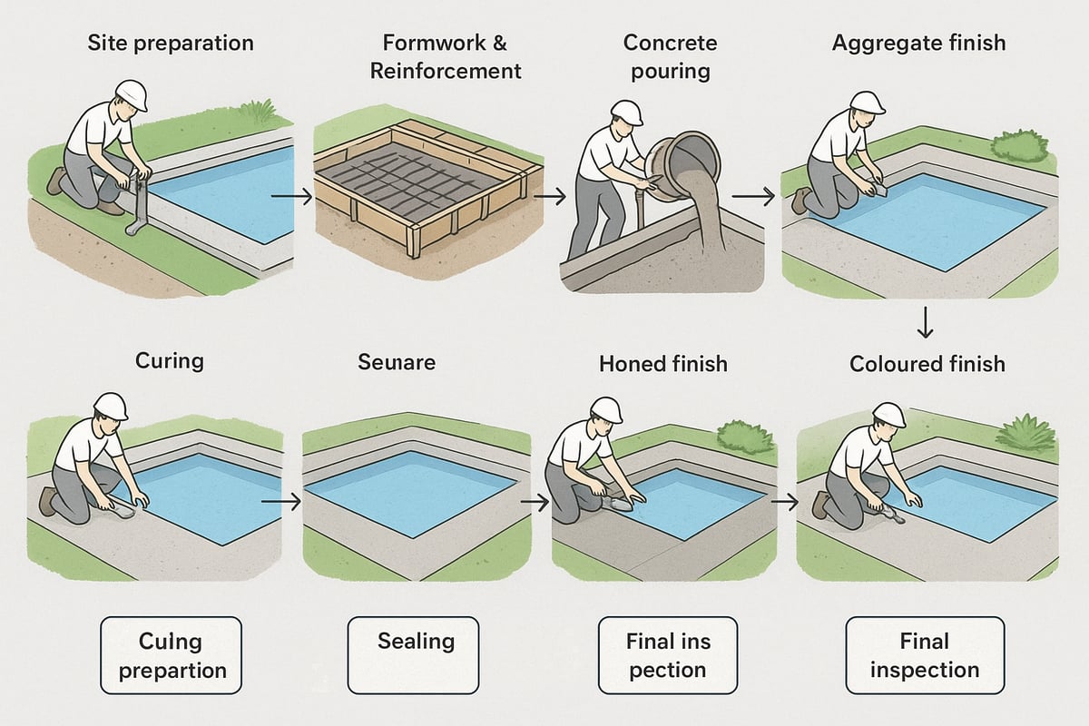 Expert Guide to Concrete Pool Surrounds in 2026 - Quartz Coatings