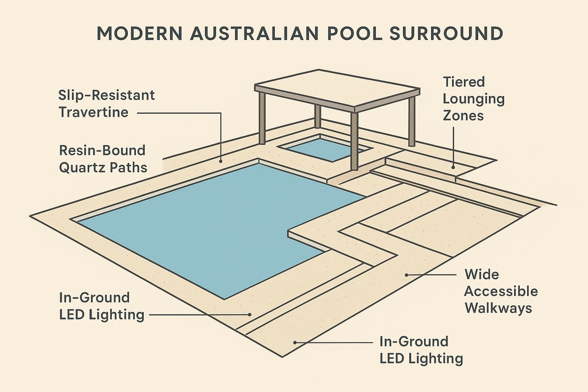 Ultimate Guide to Pool Surround Design Trends 2026 - Quartz Coatings