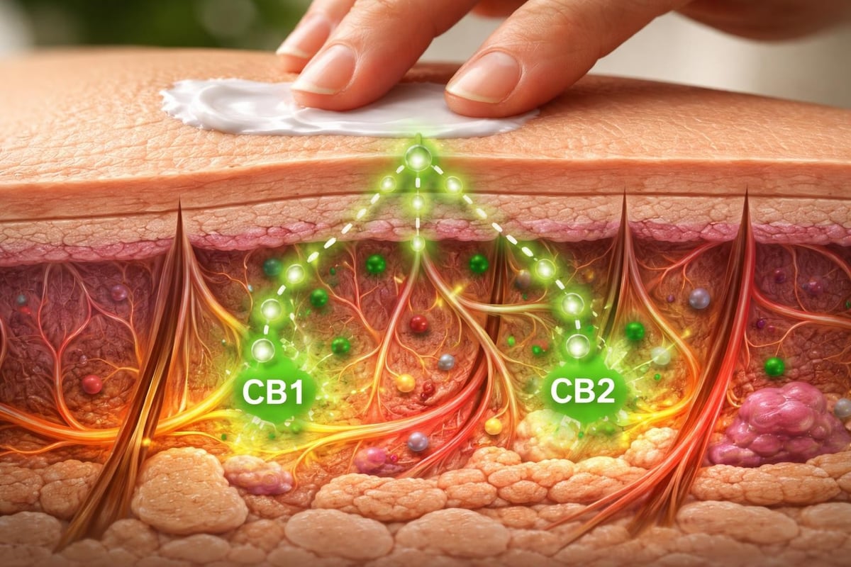 Endocannabinoid system interaction with CBD