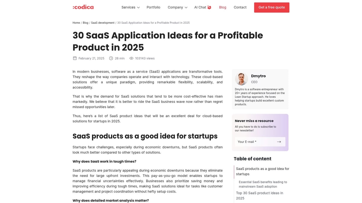 7 Innovative SaaS Product Ideas to Launch in 2026 - SaaS Validation