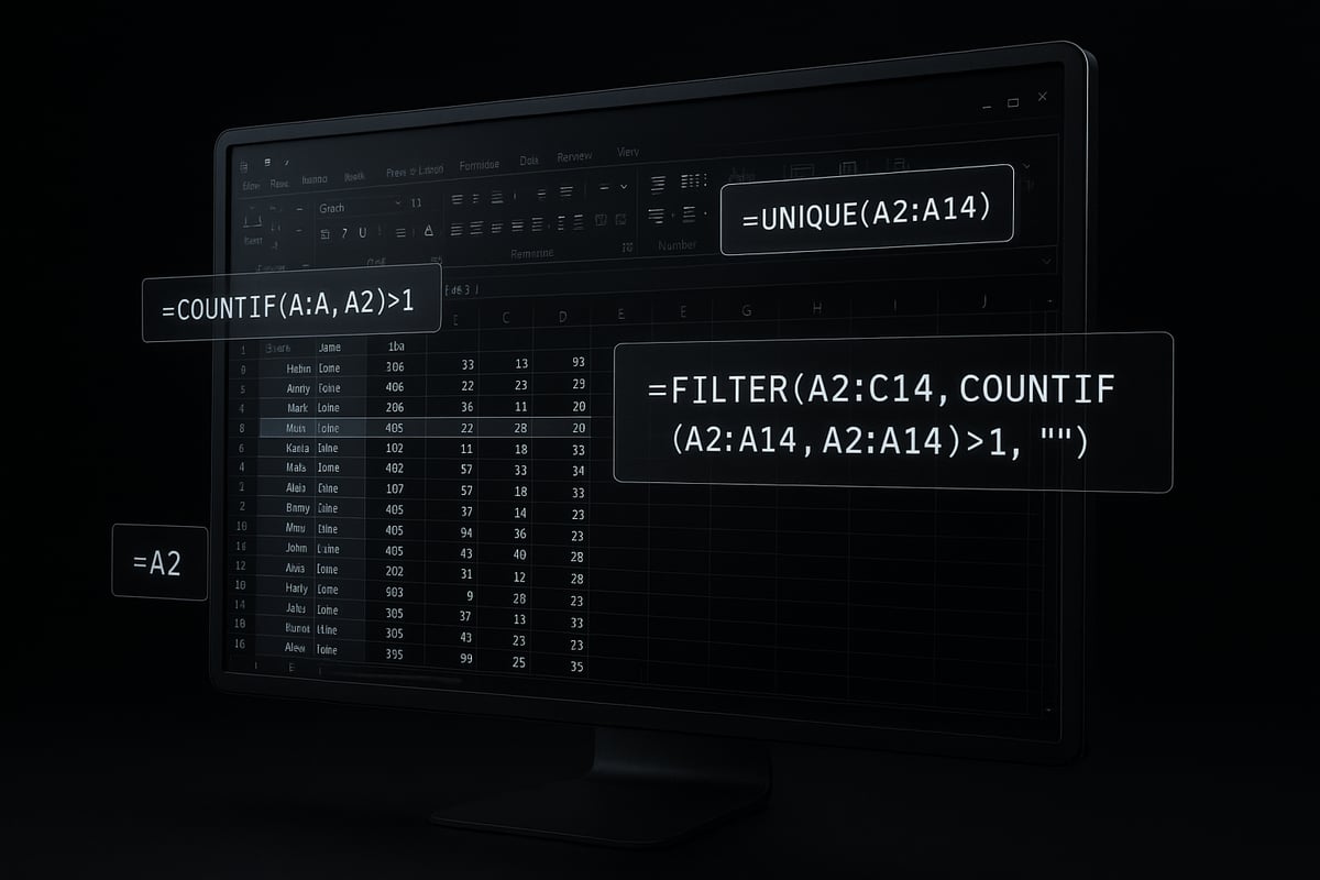 How to Find Repeated Values in Excel: Expert Guide 2026 - The Analytics ...