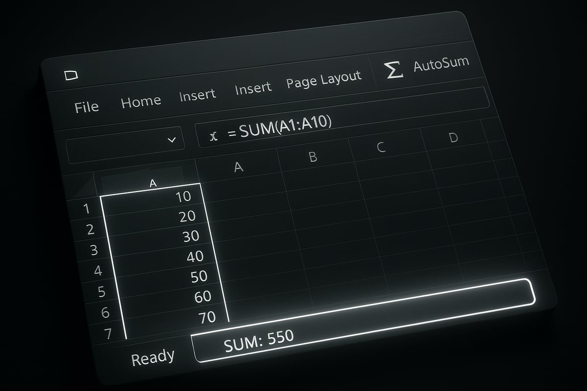 Excel How To Total A Column Guide for Beginners 2026 - The Analytics Doctor
