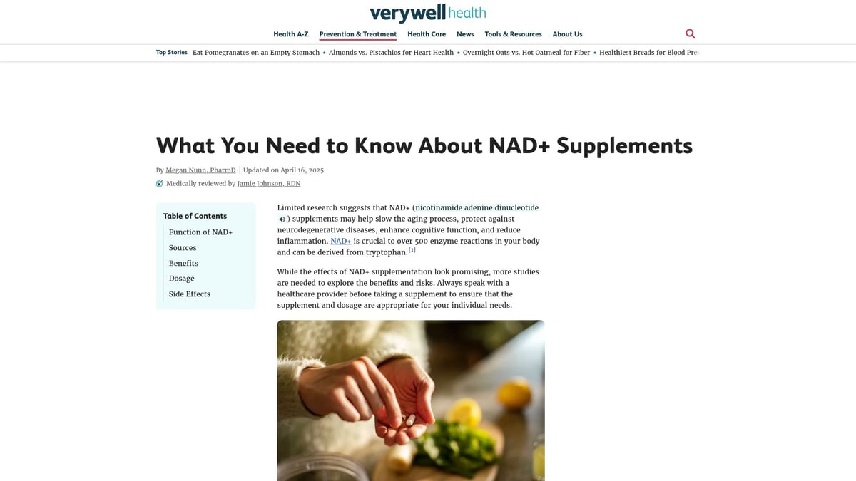 Top 10 Aging Supplement Picks for Youthful Vitality in 2025 – Lifeguard ...